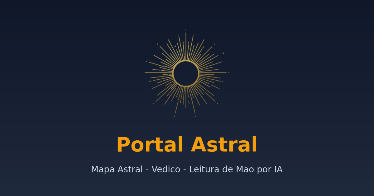 Mapa Astral por IA — Signo Solar, Lunar e Ascendente | Portal Astral
